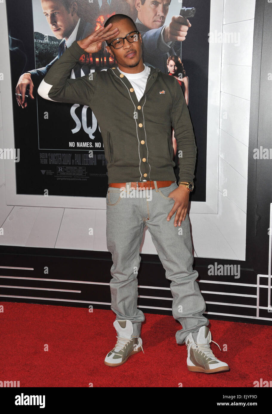 LOS ANGELES, CA - JANUARY 7, 2013: T.I. at the world premiere of ...
