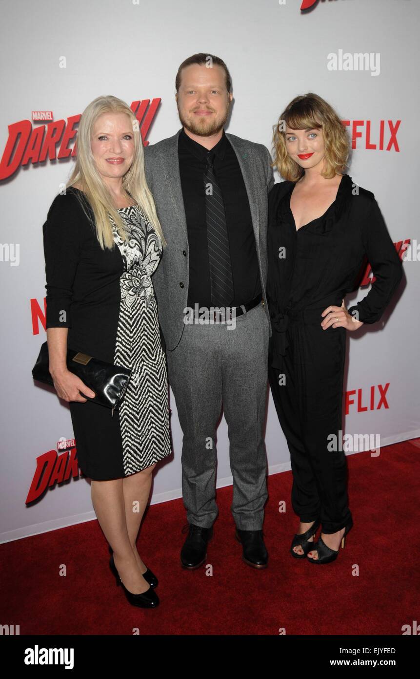 Los Angeles, CA, USA. 2nd Apr, 2015. Elden Henson, family at arrivals ...