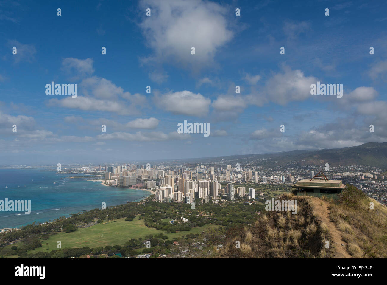Honolulu hiking diamond head hi-res stock photography and images - Alamy