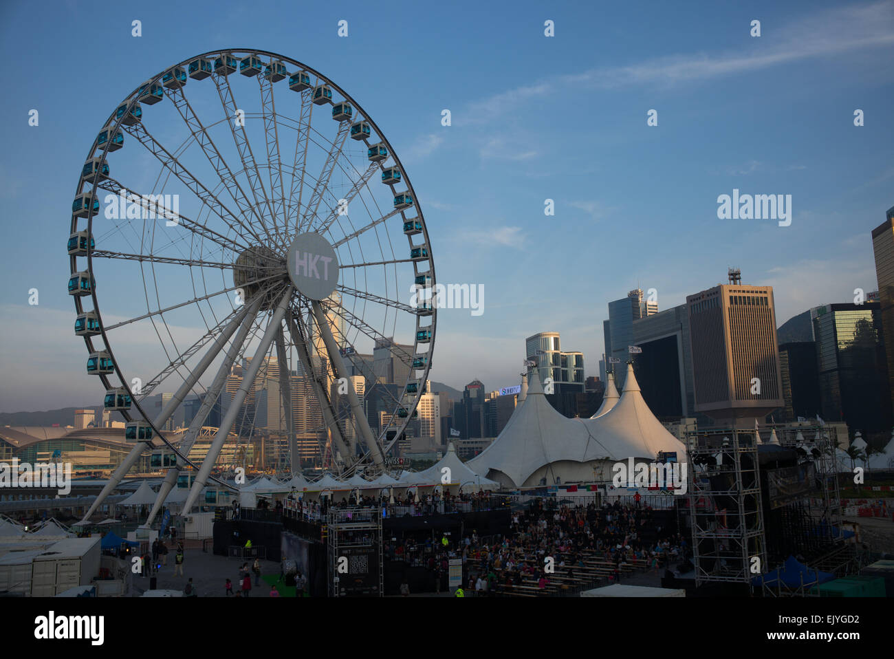 The big wheel in Central, Hong Kong Stock Photo - Alamy