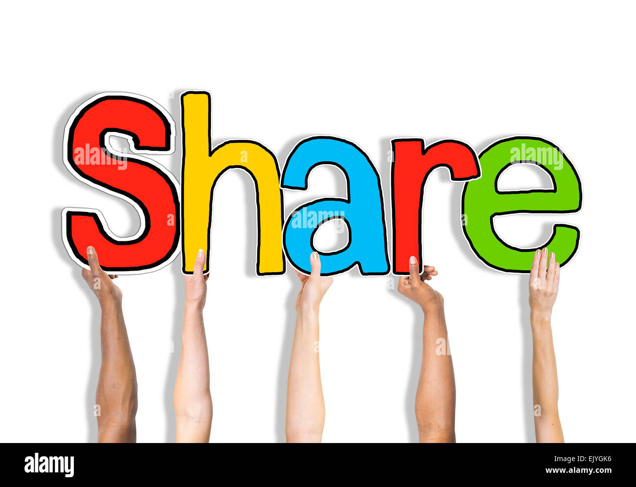 Share Word Concepts Isolated on Background Stock Photo - Alamy