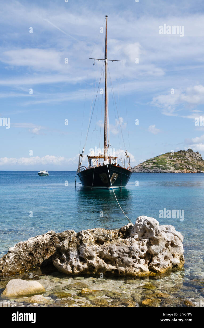 Old ship at the port of Zakynthos Island bay in Greece Stock Photo - Alamy