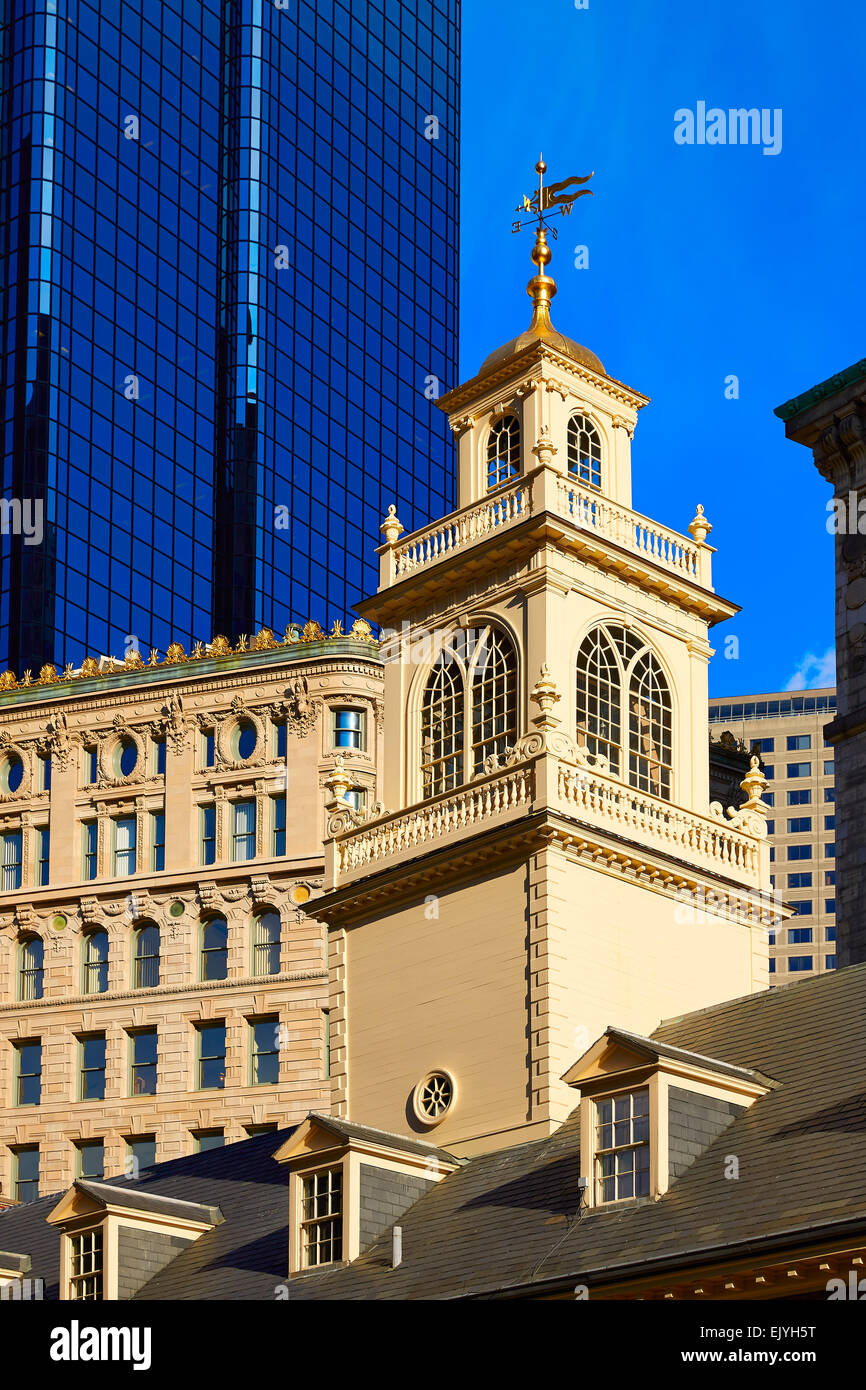 Boston Old State House buiding in Massachusetts USA Stock Photo - Alamy