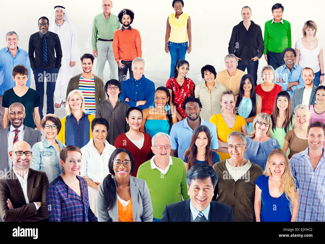 Large group of Multiethnic people Stock Photo - Alamy