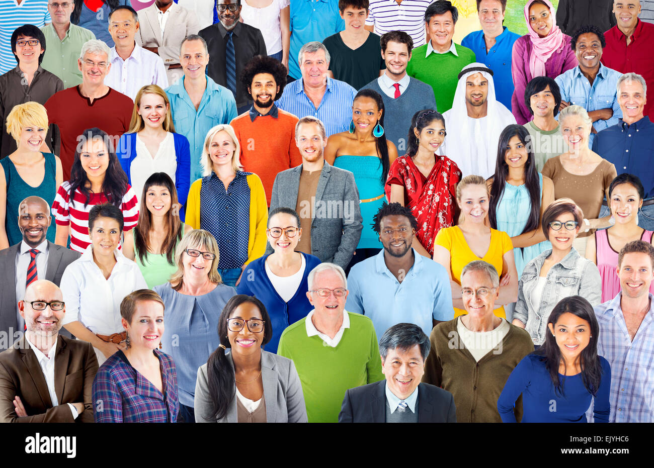 Large group of faces diversity hi-res stock photography and images - Alamy