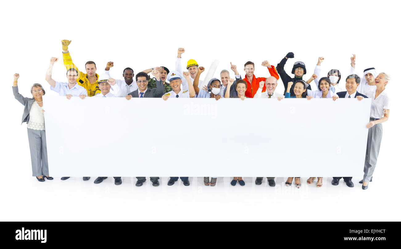 Group of multi-career celebration Stock Photo - Alamy