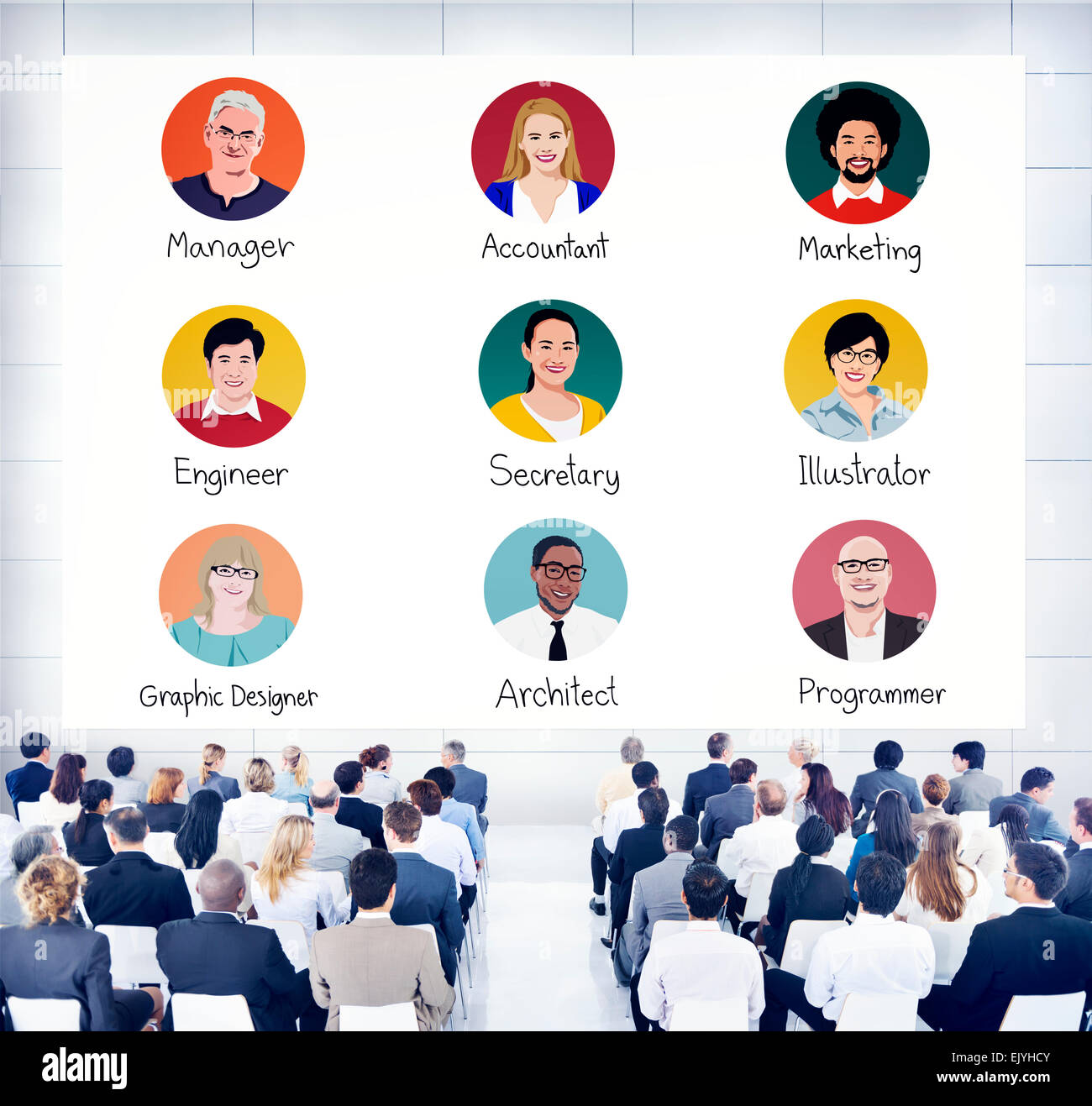 Group of Business People in Seminar Stock Photo - Alamy