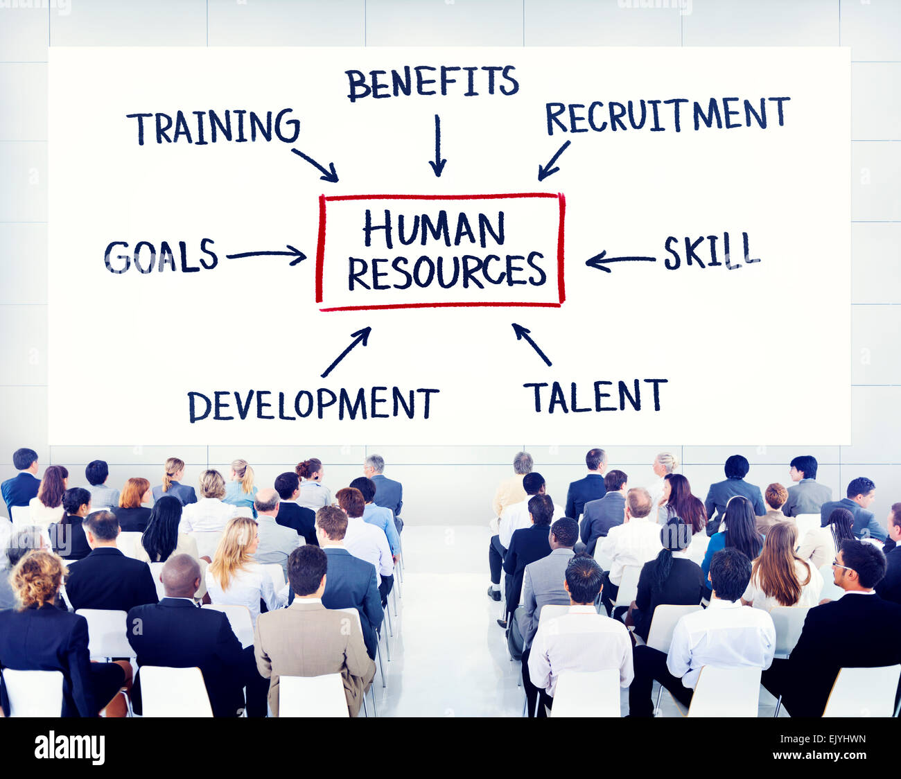 Business People Learning About Human Resources Stock Photo - Alamy
