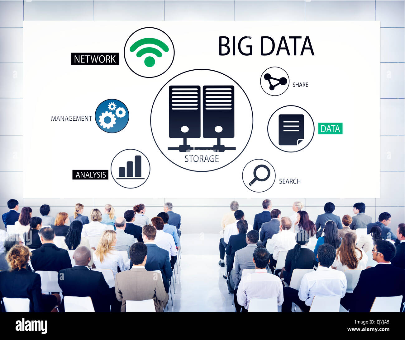 Diverse Business People in a Seminar About Big Data Stock Photo - Alamy