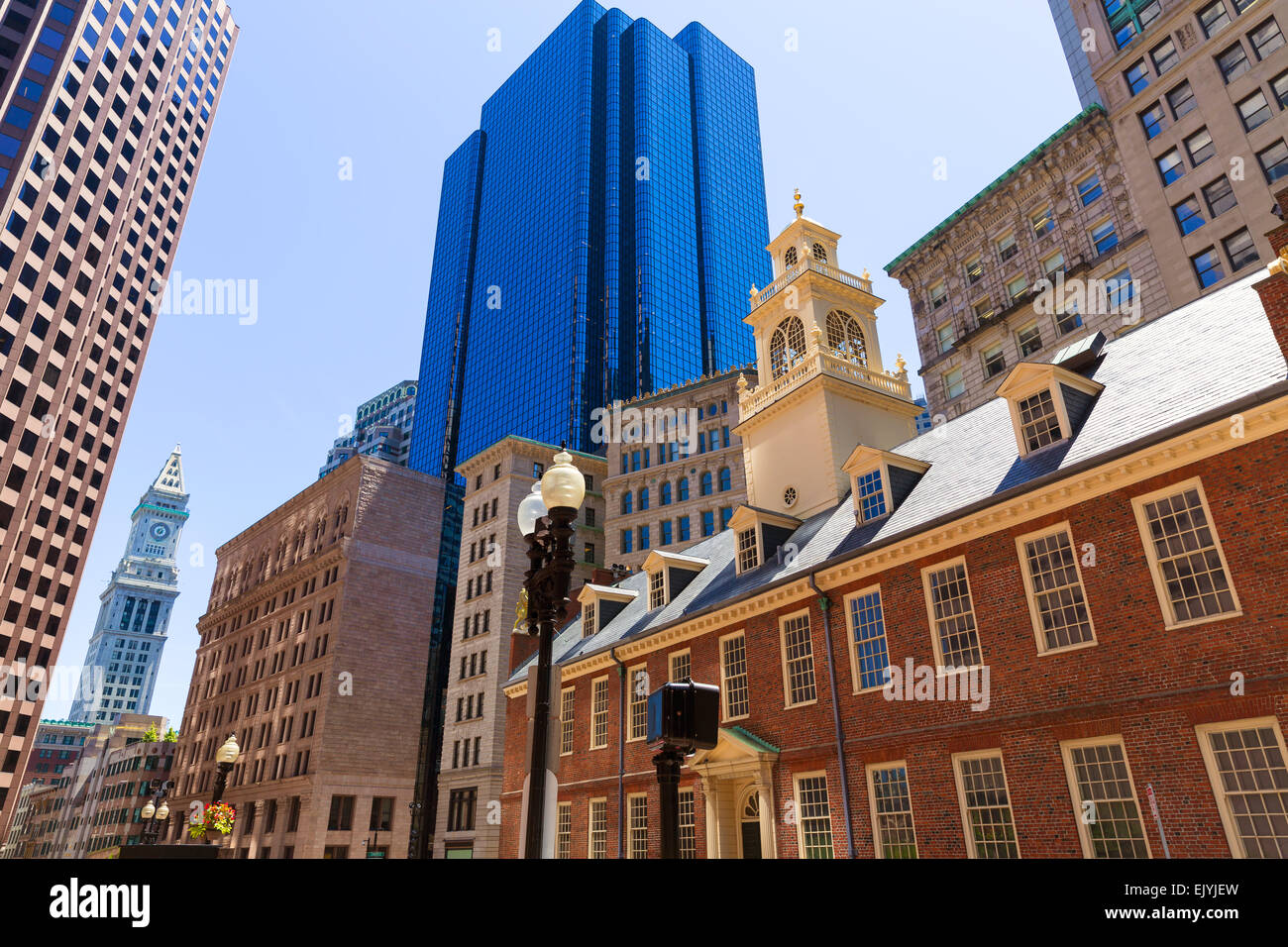 Old State House Boston Blue Sky High Resolution Stock Photography and ...