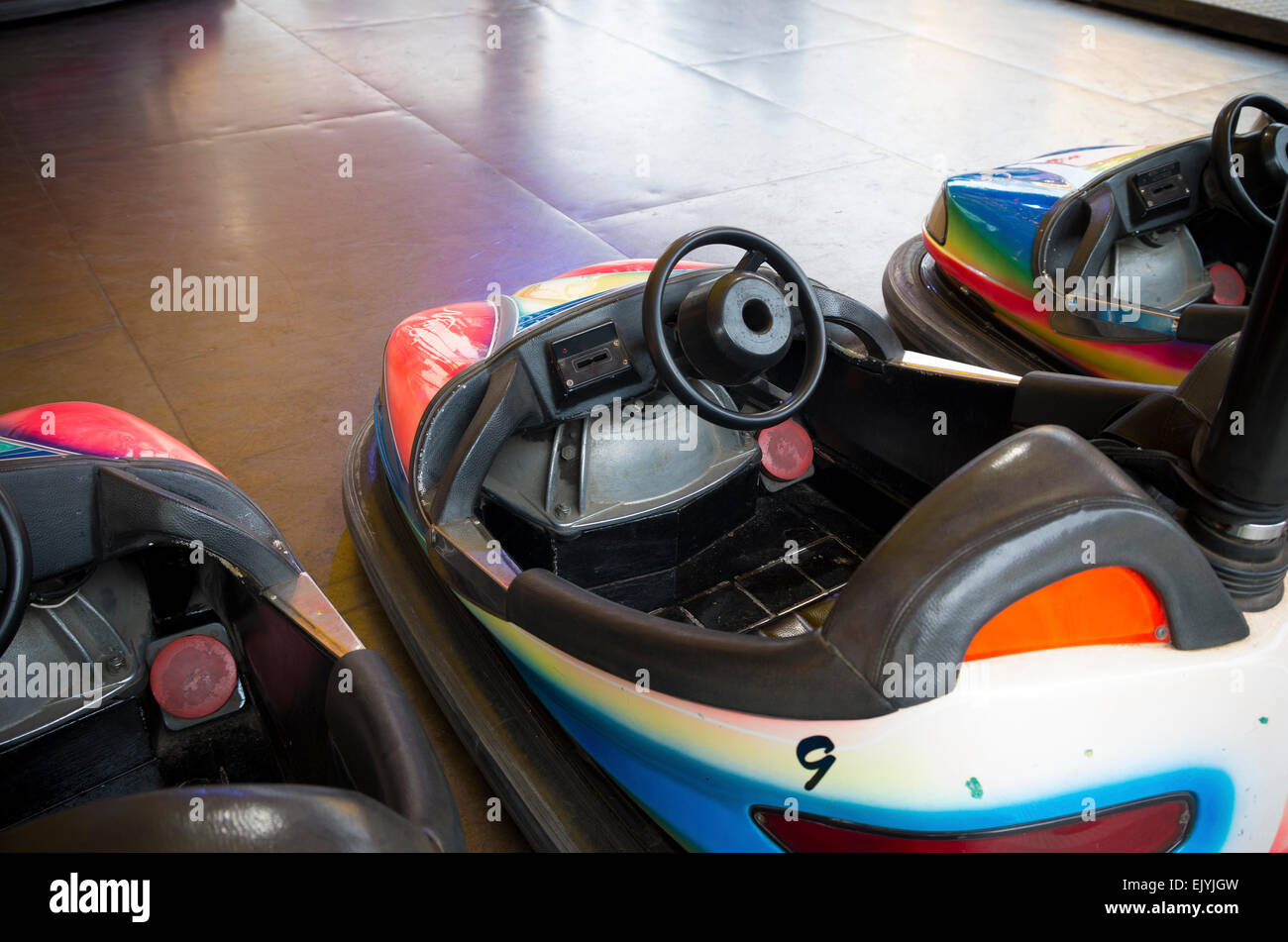 bumper cars at a fair Stock Photo - Alamy