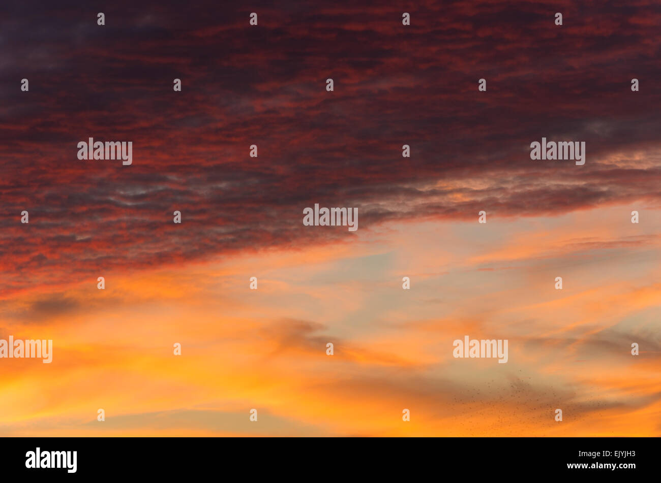 beautiful sunset clouds in many bright colors Stock Photo - Alamy