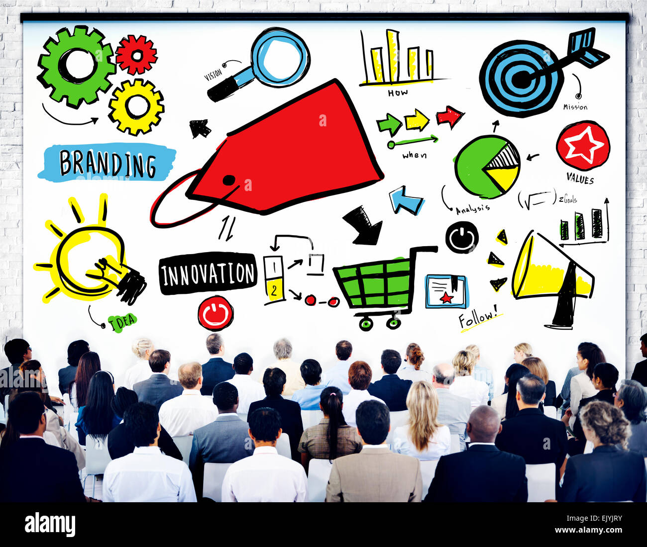 Business People Branding Product Marketing Seminar Concept Stock Photo ...