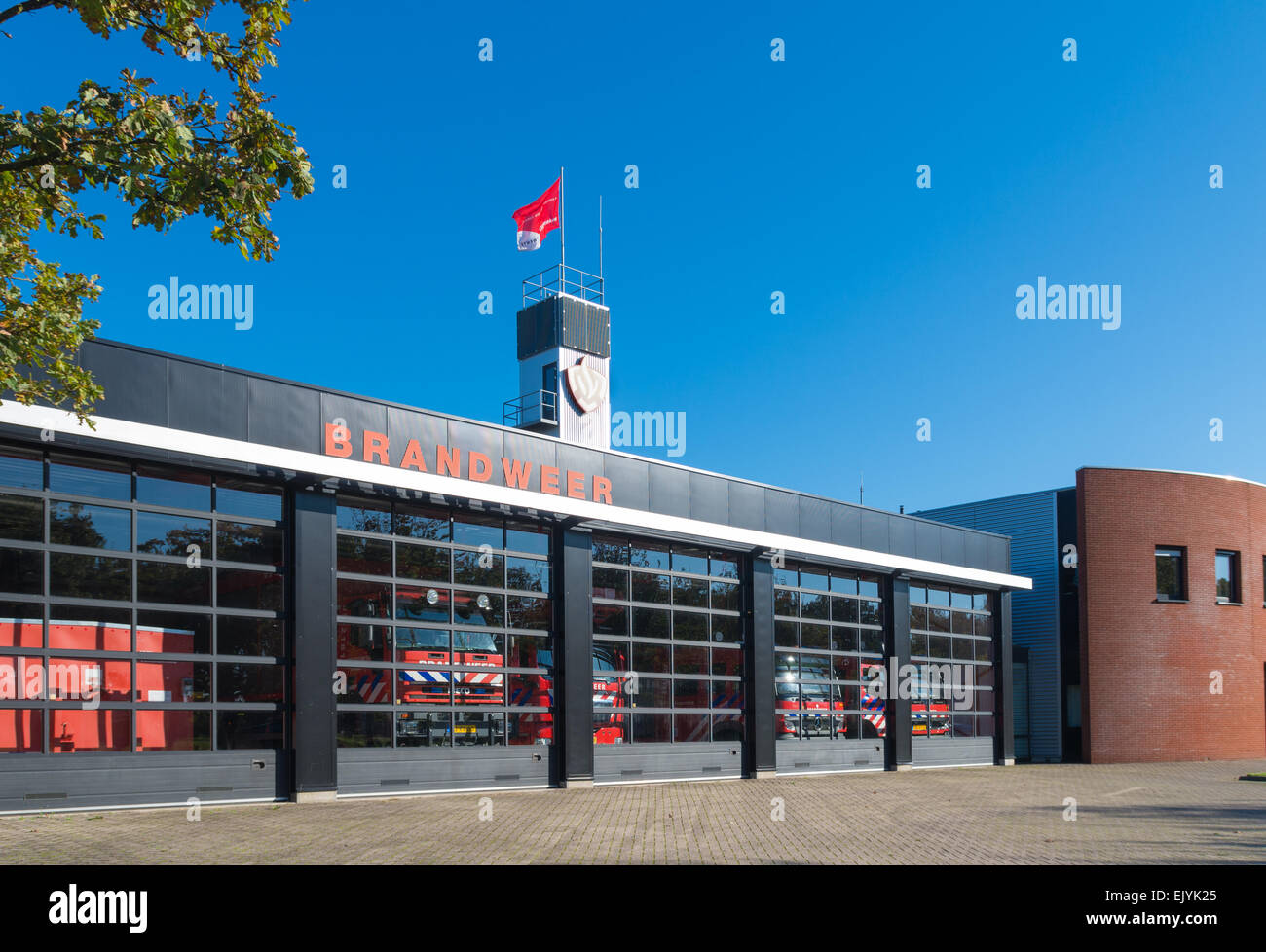 fire department exterior, a small town in the netherlands. This one is ...