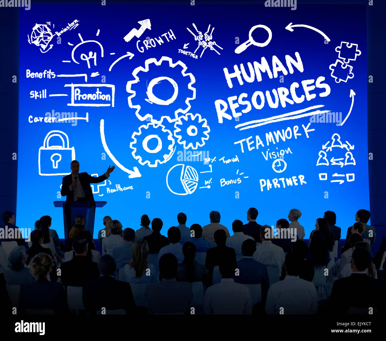 Human Resources Employment Teamwork Business Seminar Conference Concept ...