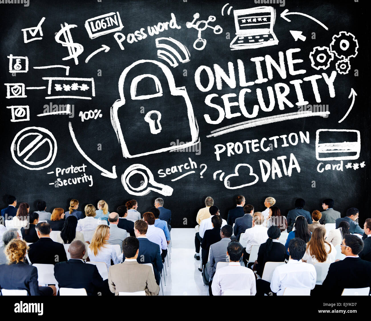 Online Security Protection Internet Safety Business Seminar Concept ...