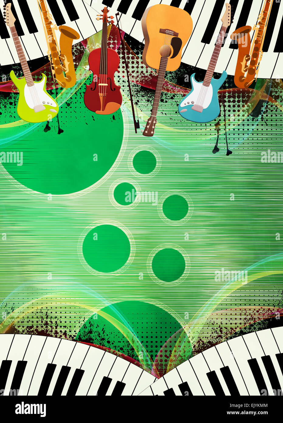 Abstract music night or concert invitation advert background with empty ...