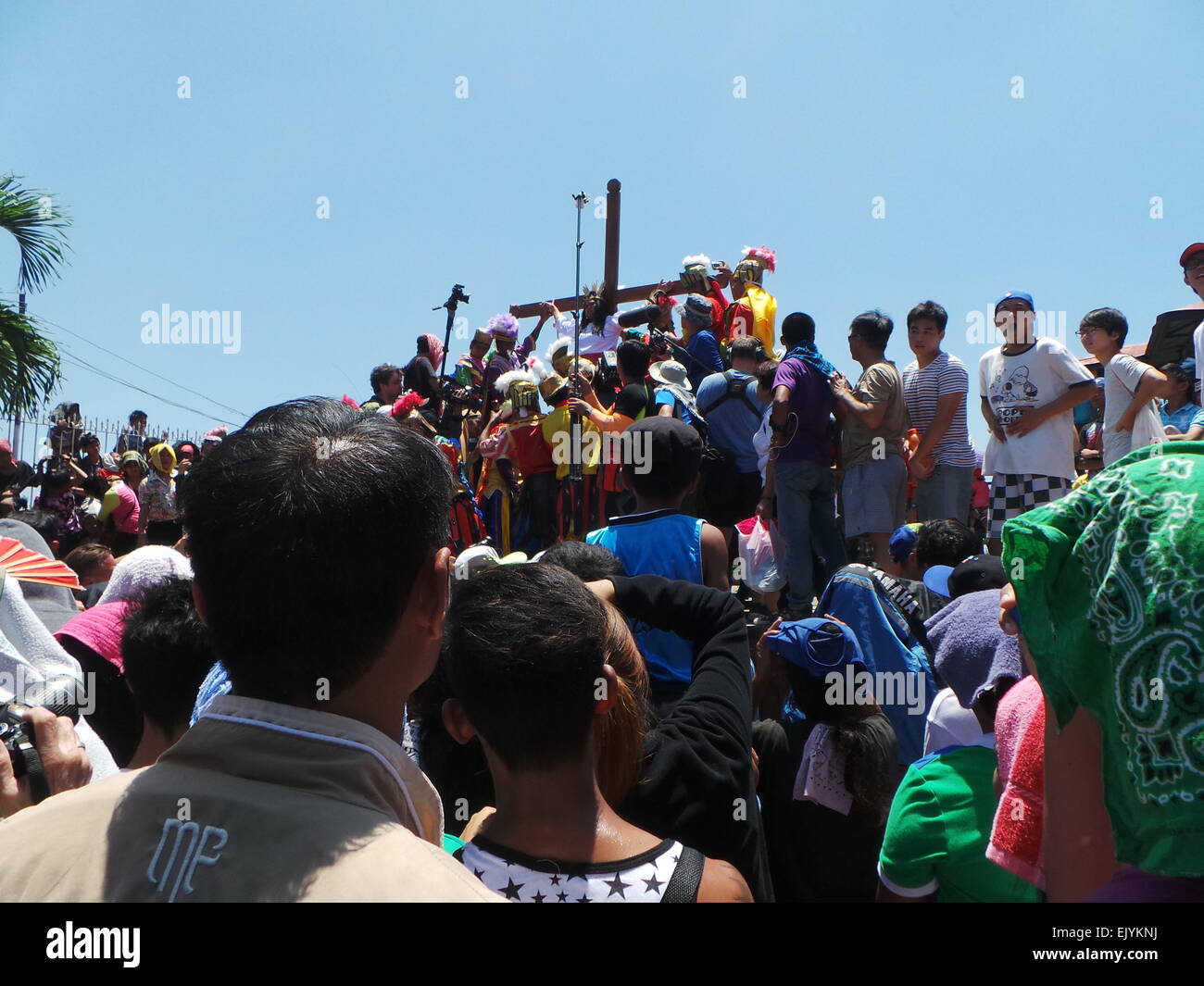 Paombong, Bulacan province, Philippines. 03rd Apr, 2015. Filipino woman ...