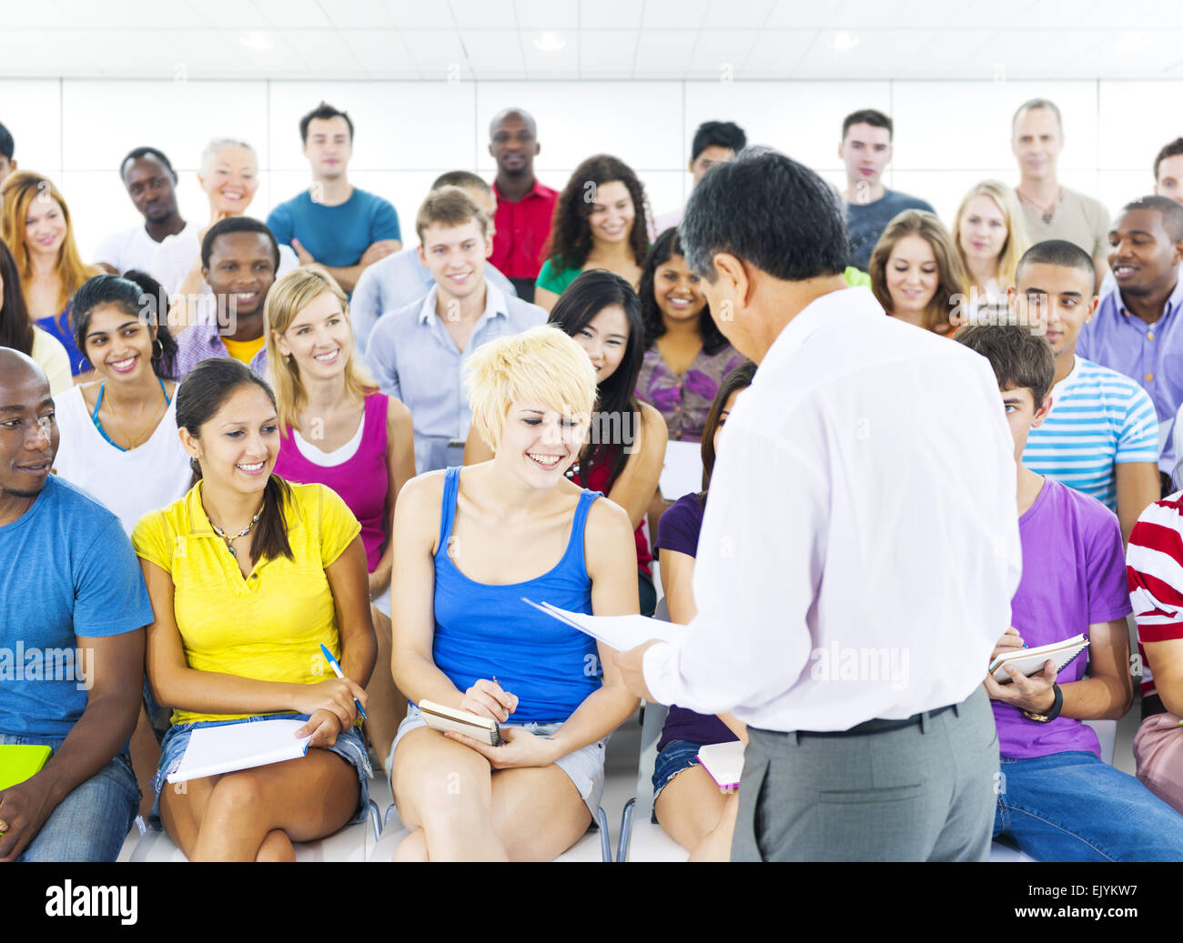 Large classroom students teacher hi-res stock photography and images ...