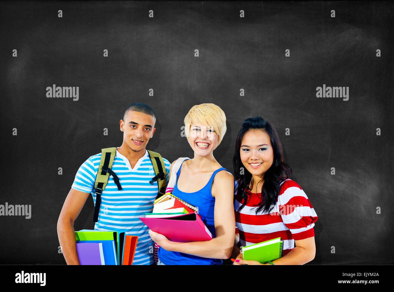Multi-Ethnic Group of Students Stock Photo - Alamy