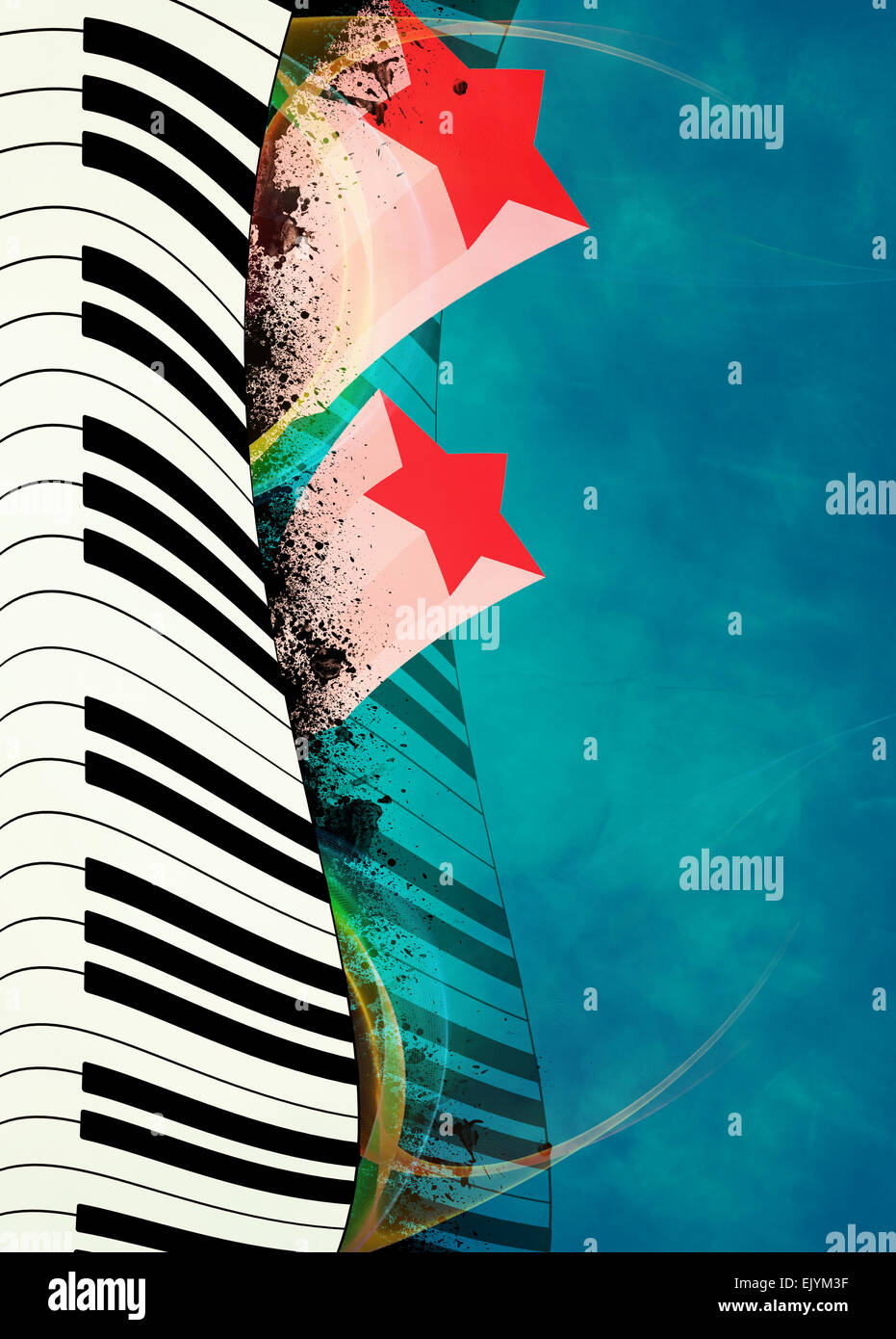 Abstract music night or concert invitation advert background with empty ...