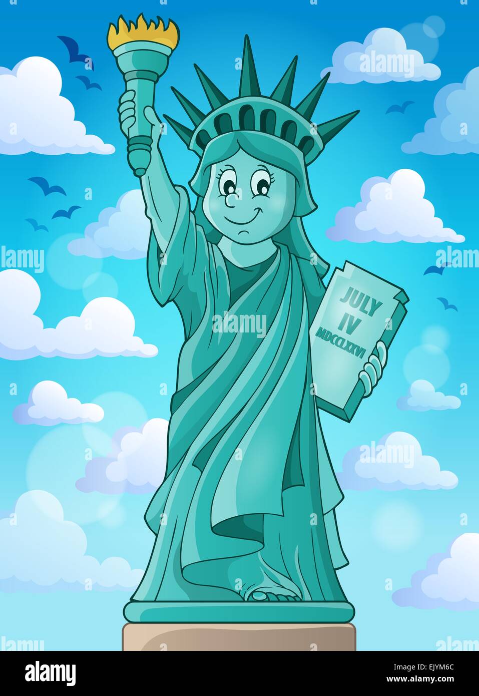 Statue of Liberty theme image 3 - picture illustration Stock Photo - Alamy