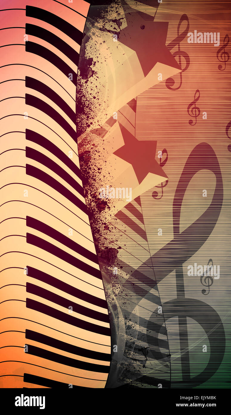 Abstract music night or concert invitation advert background with empty ...