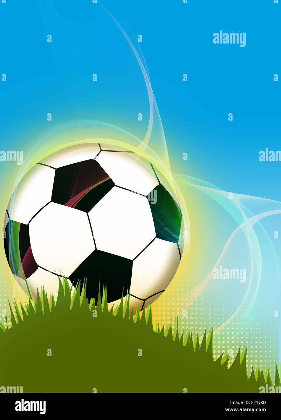 Abstract soccer or football background with empty space Stock Photo - Alamy