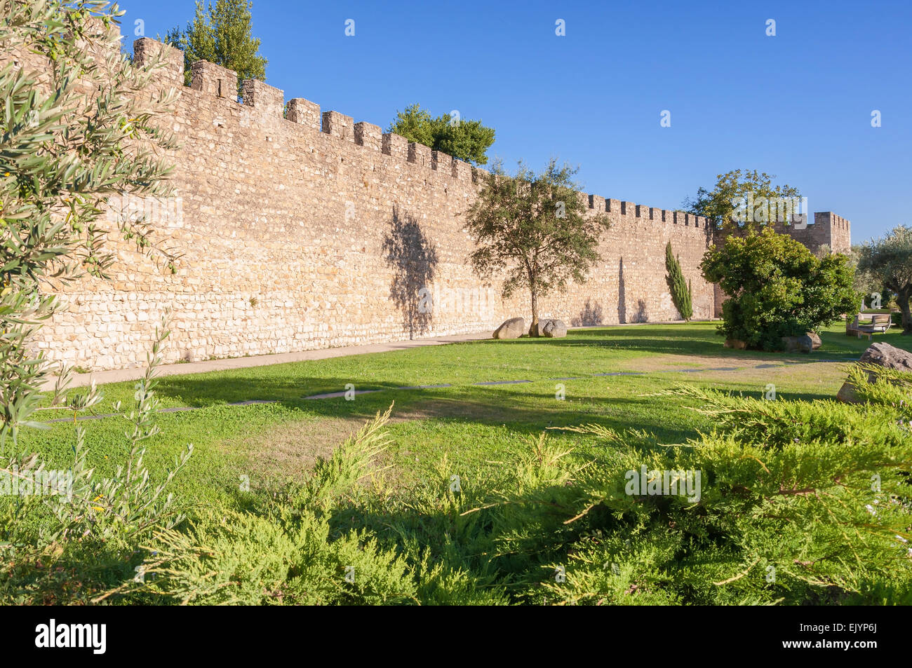 The ancient city walls of Evora in Portugal Stock Photo - Alamy