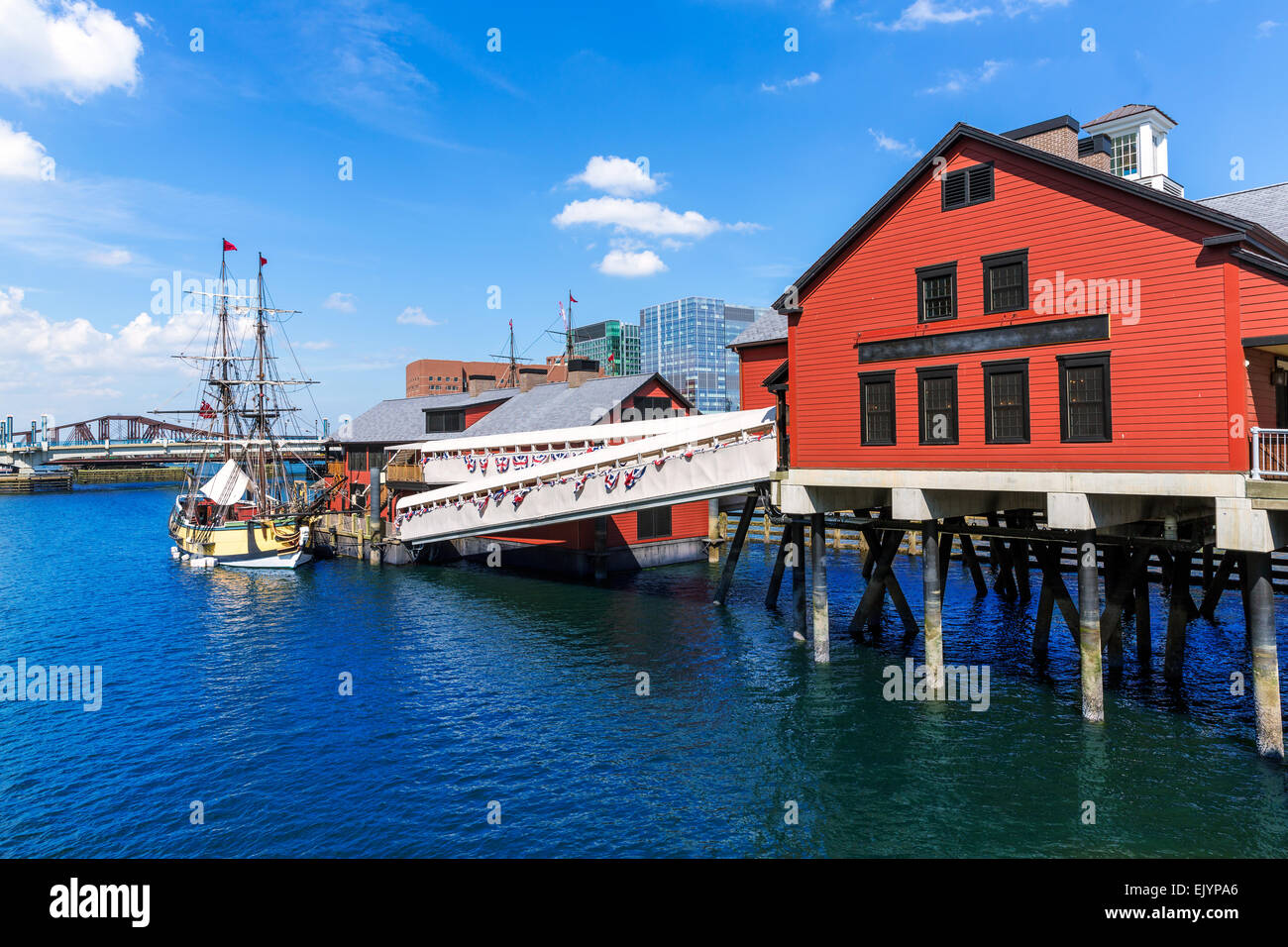 Boston Tea Party in Massachusetts USA Stock Photo - Alamy