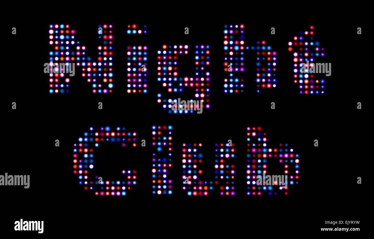 Night club led sign Stock Photo - Alamy