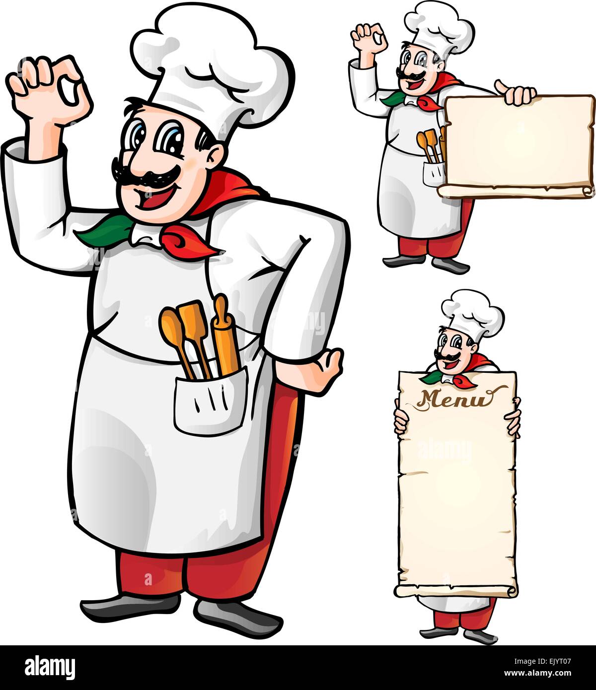 Fat Italian Chef Cartoon