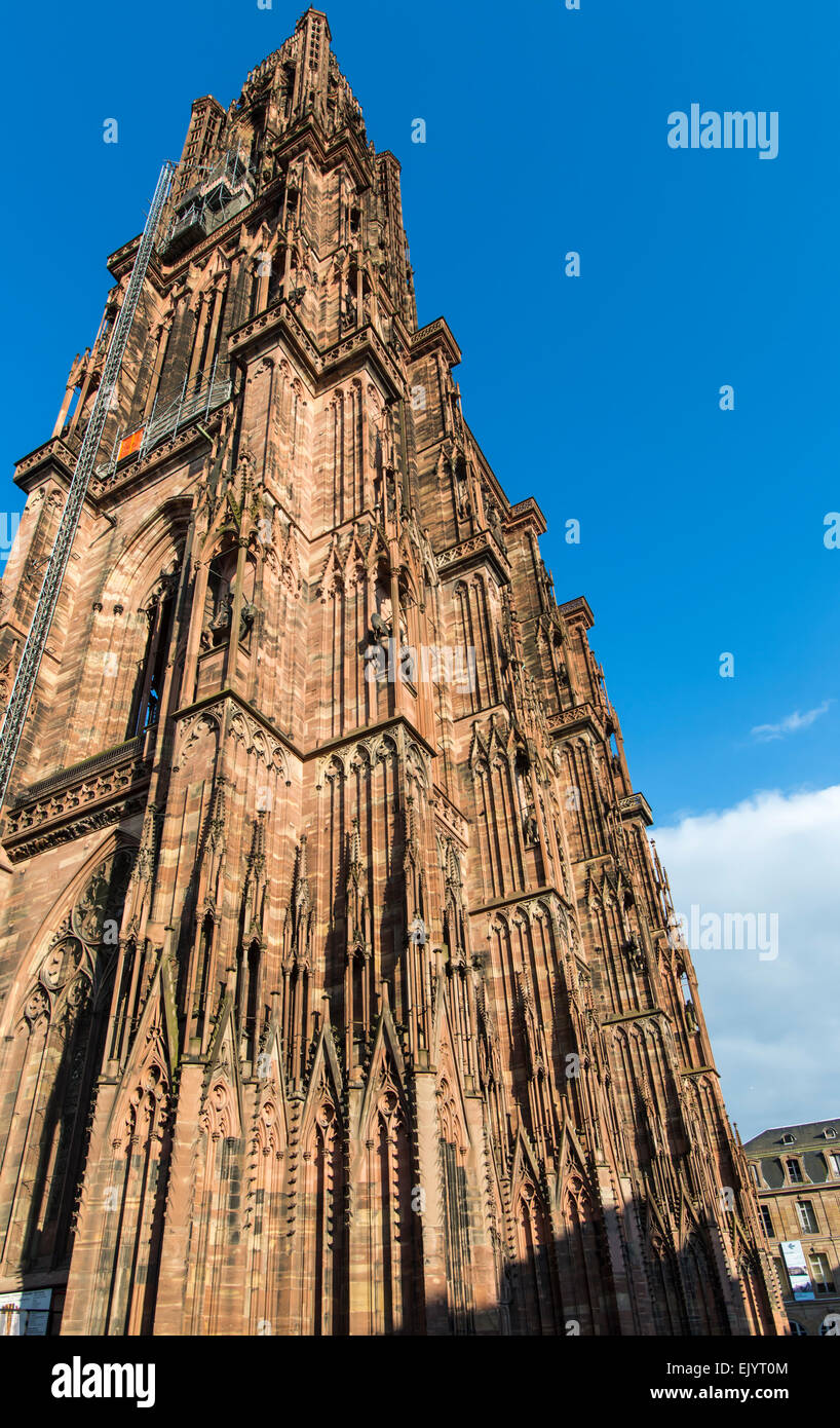 Exterior of Notre Dame of Strasbourg cathedral, France Stock Photo - Alamy