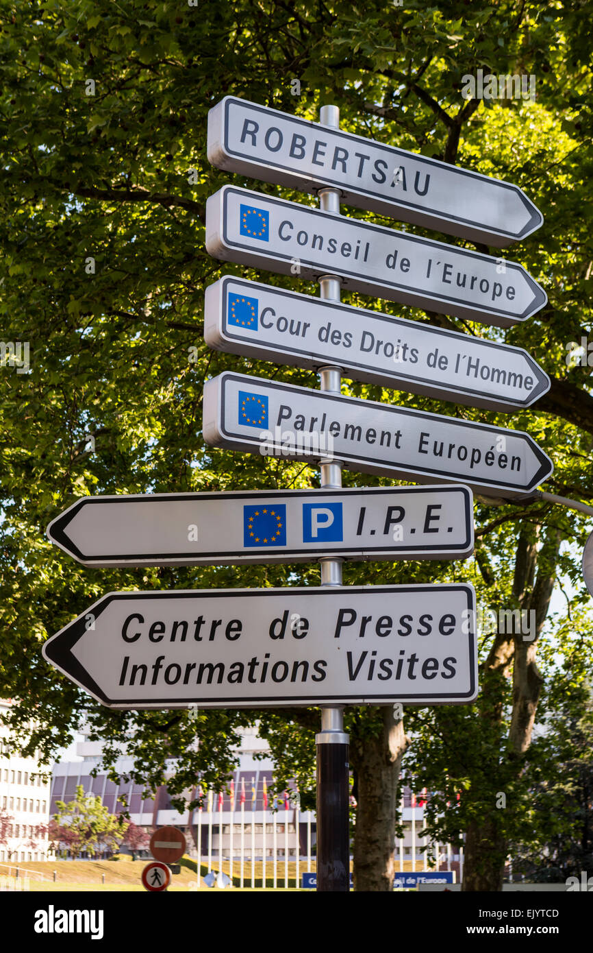 Exterior and grounds of the Council of Europe headquarters in ...