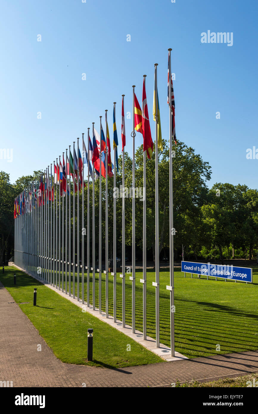 Exterior and grounds of the Council of Europe headquarters in ...