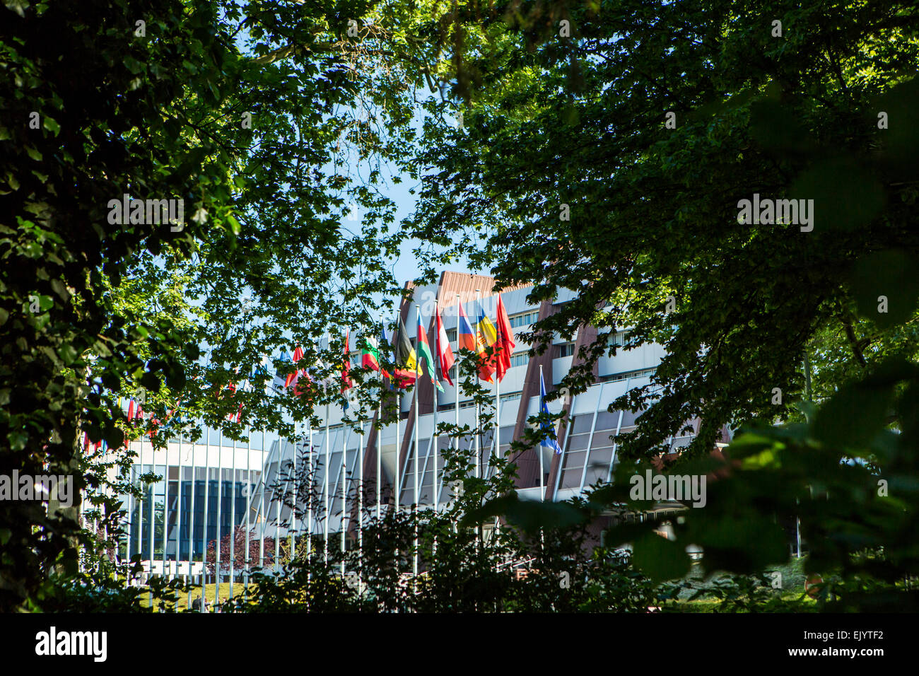 Exterior and grounds of the Council of Europe headquarters in ...