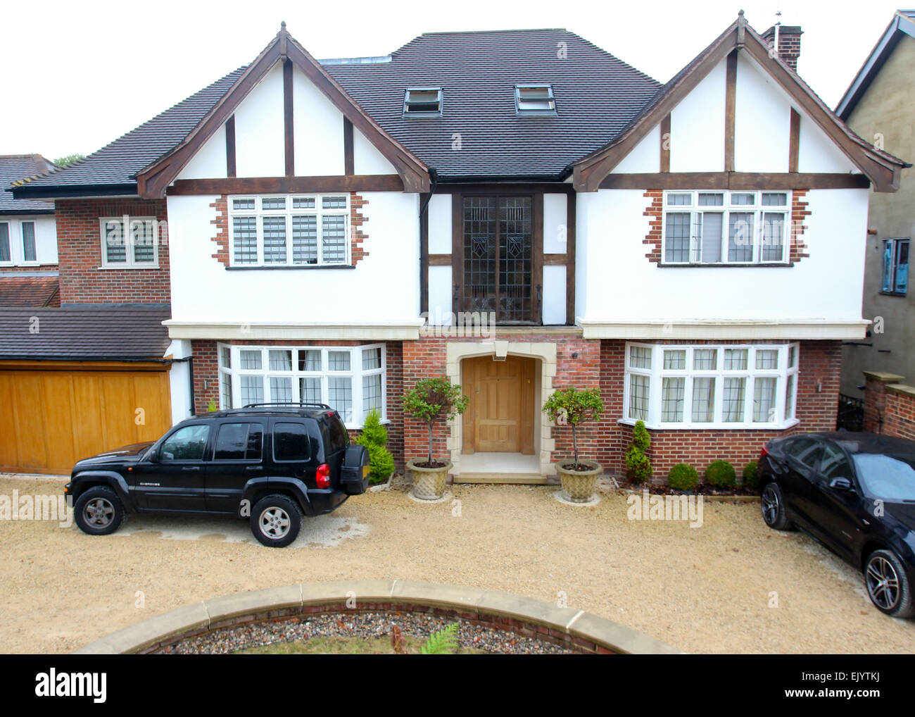 General views of the exterior of the 2014 X Factor house Featuring ...