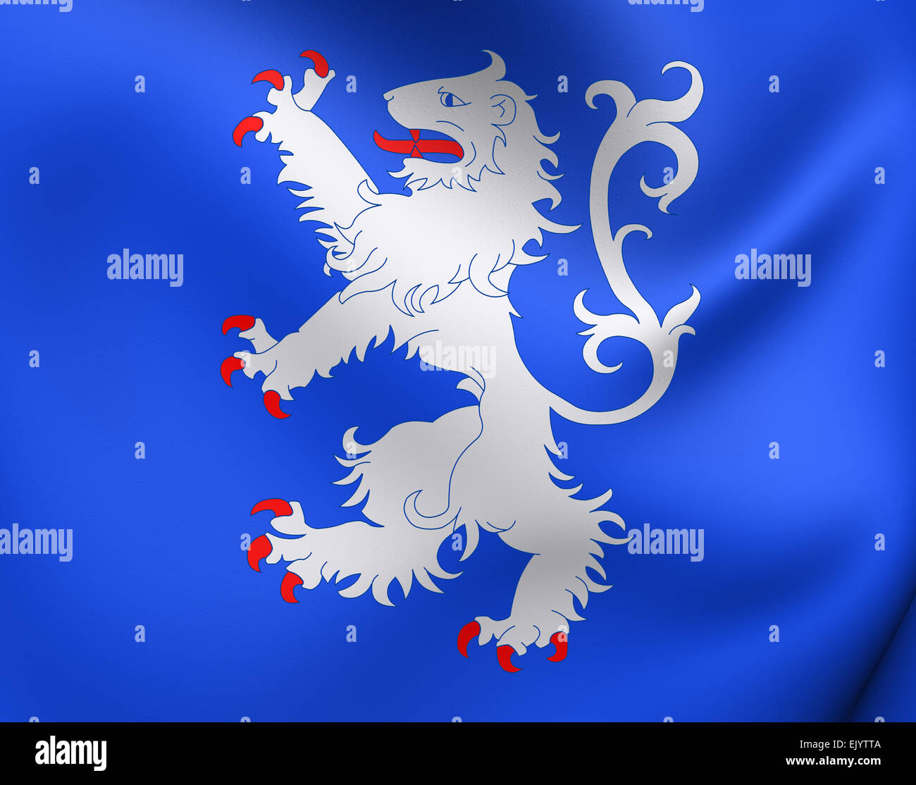 Flag of Halland, Sweden. Close Up Stock Photo - Alamy