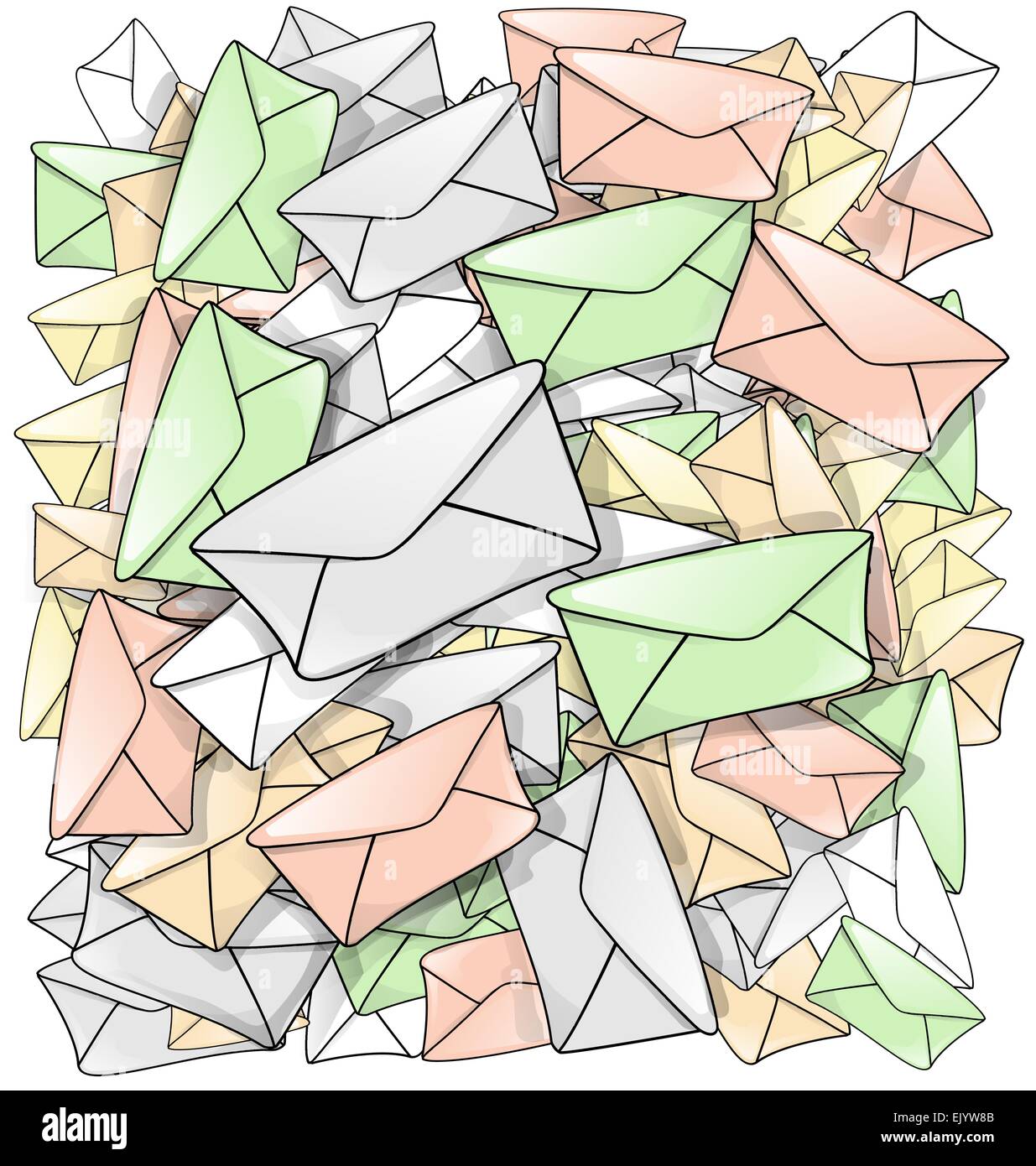 dynamic mail cartoon background Stock Vector Image & Art - Alamy