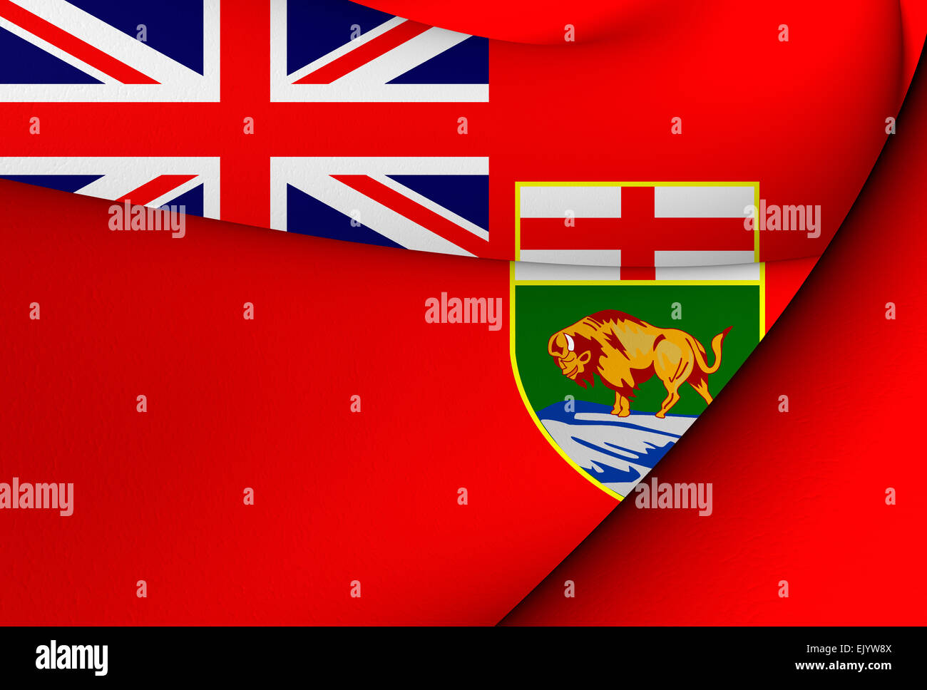 Flag of Manitoba, Canada. Close Up Stock Photo - Alamy