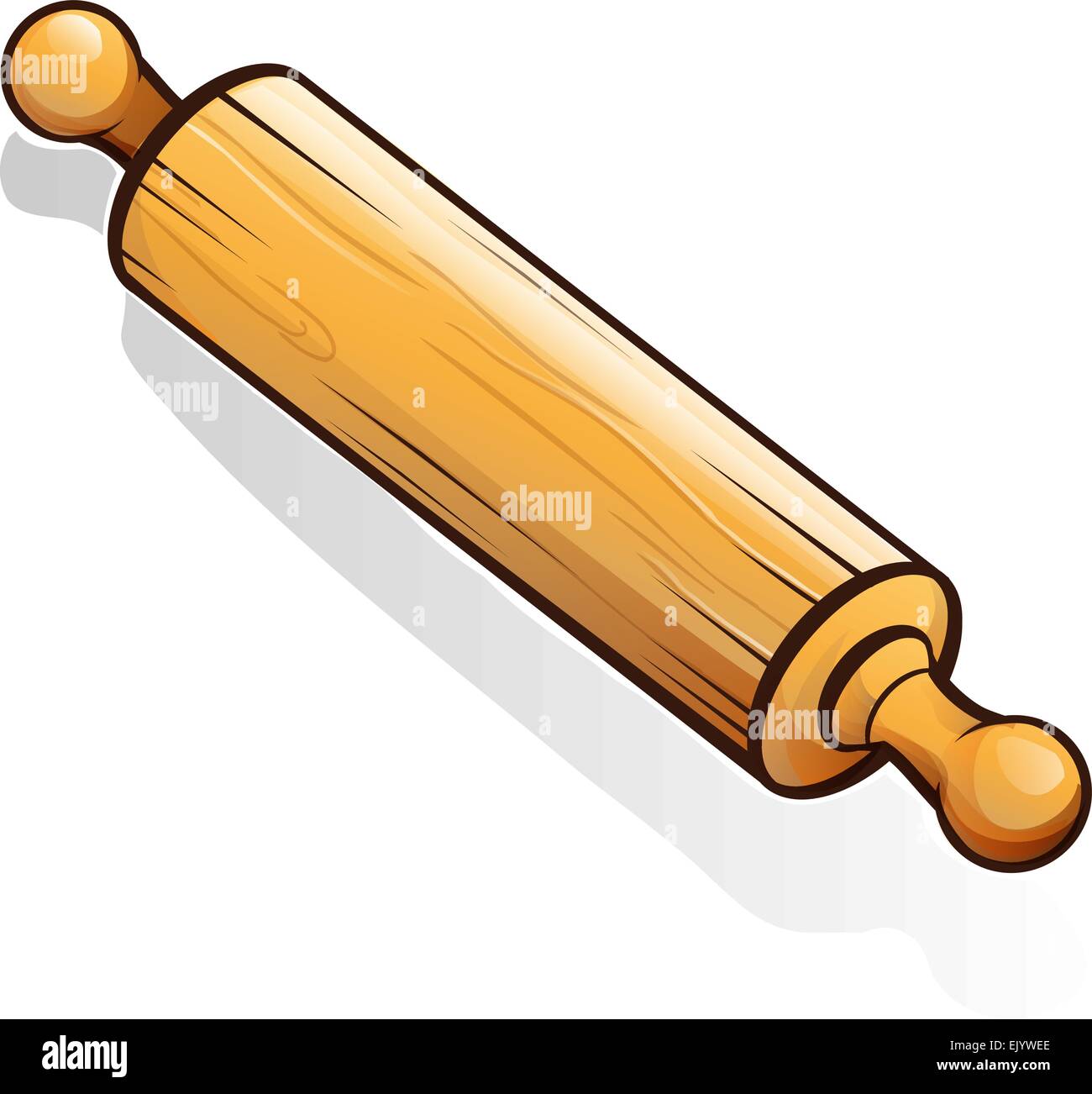 Rolling dough pin on Stock Vector Images - Alamy