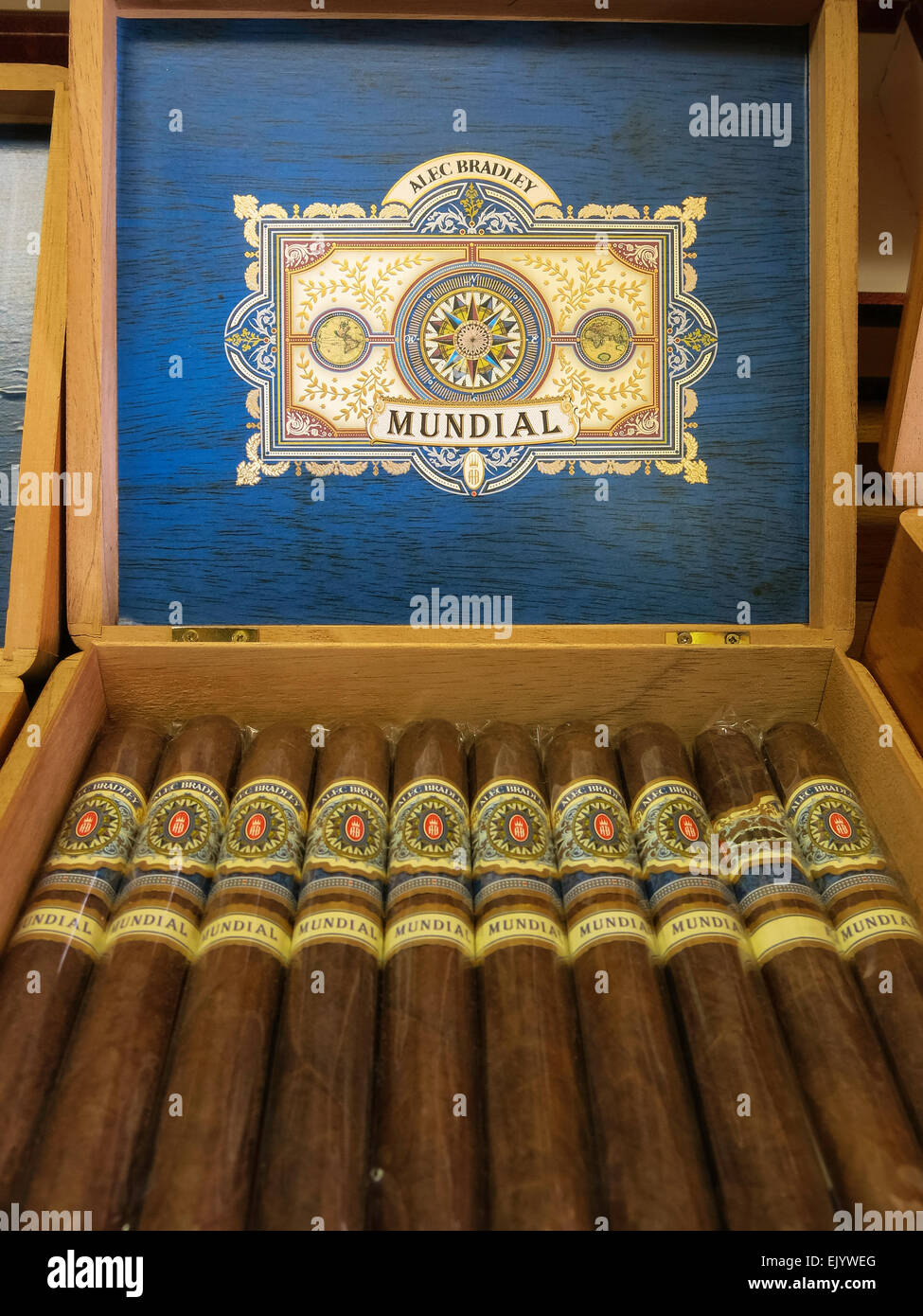 Hand rolled boxed cigars, Ybor City, Tampa, Florida, USA Stock Photo ...