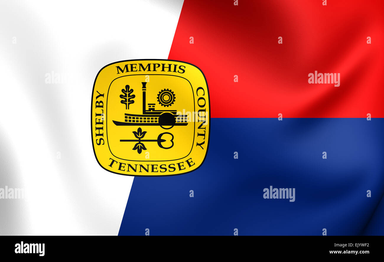 Flag of Memphis, USA. Close Up Stock Photo - Alamy
