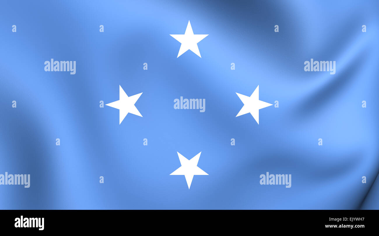 Federated states of micronesia national flag hi-res stock photography ...