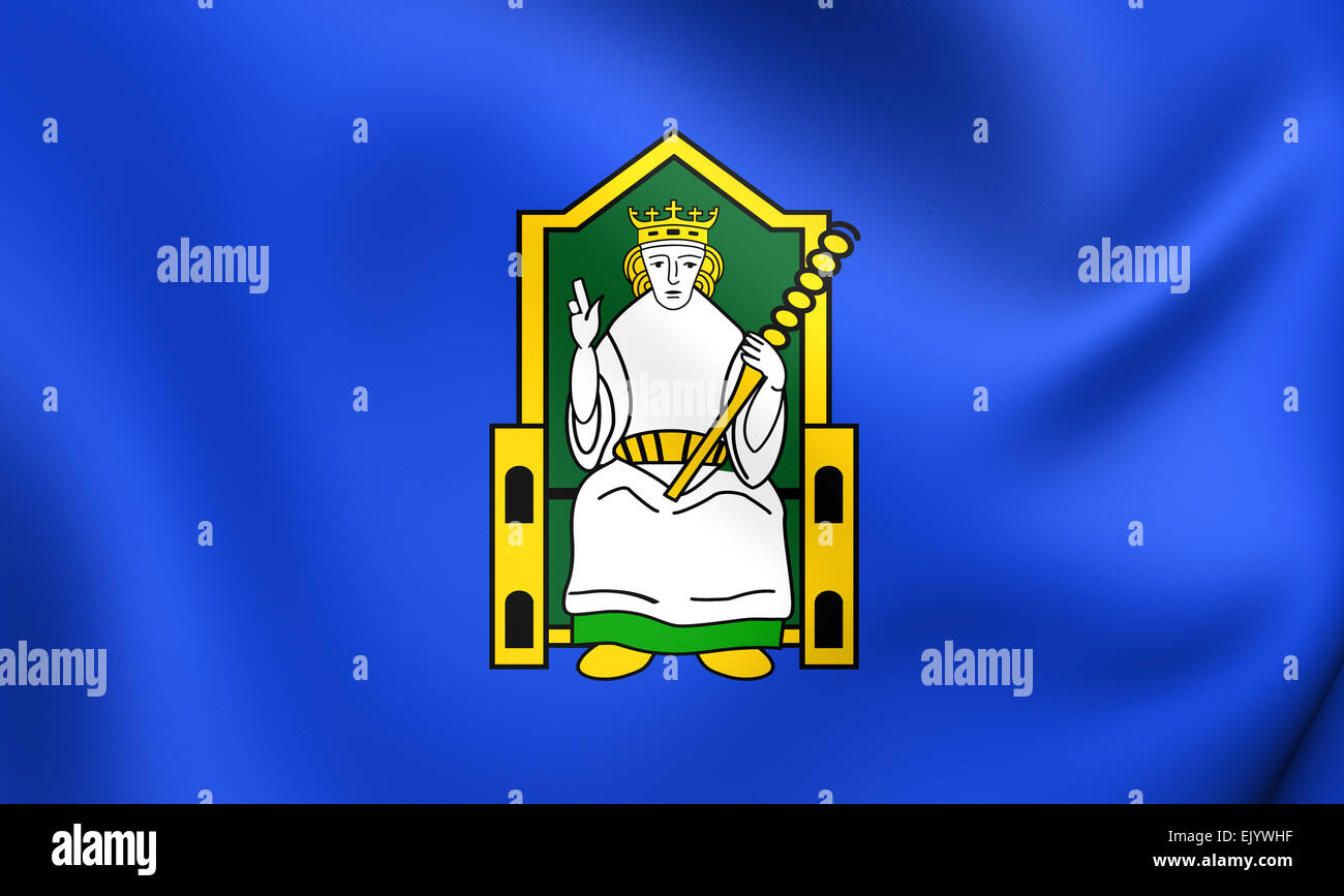 Flag of Mide, Ireland. Close Up Stock Photo - Alamy