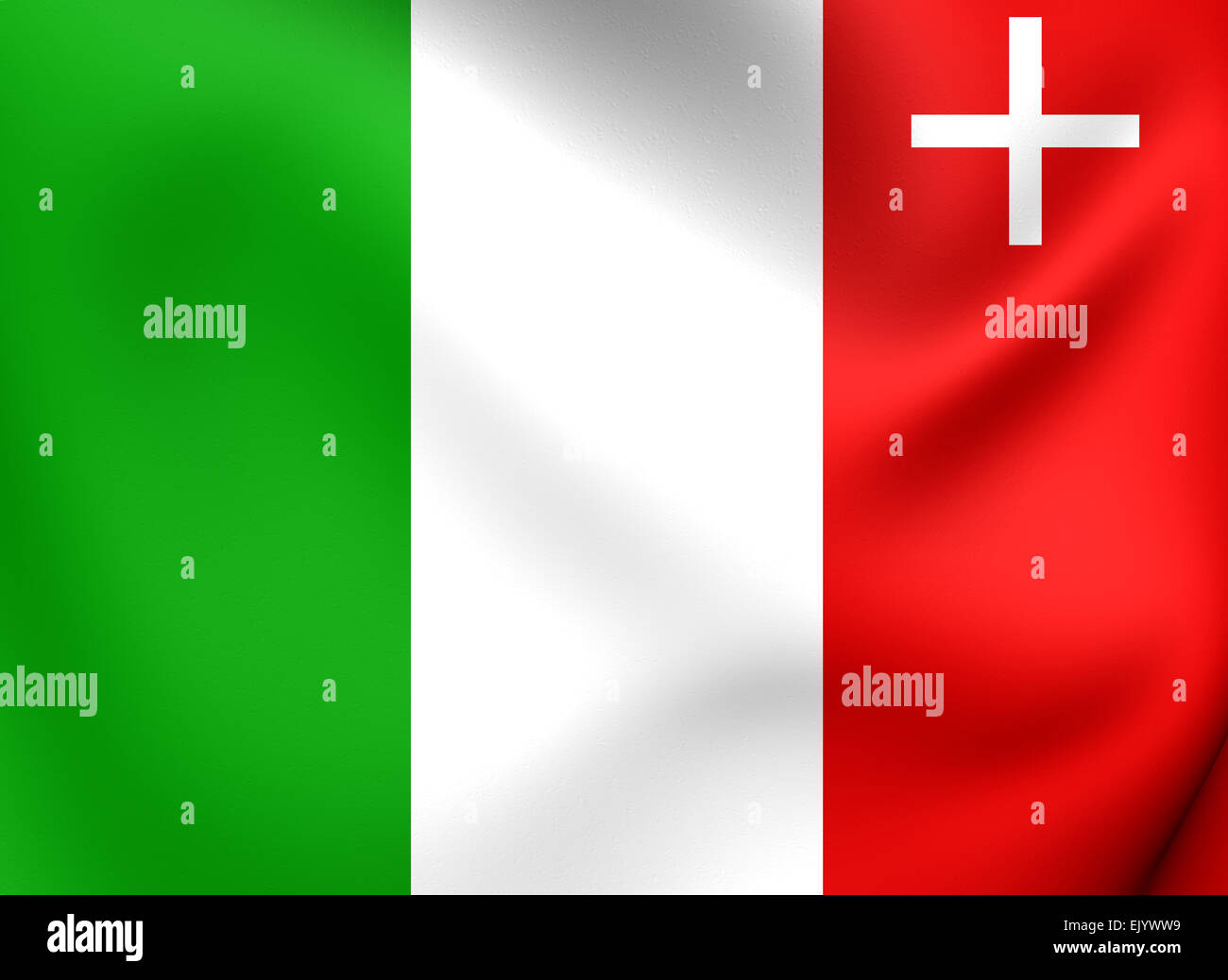 Flag of Neuchatel, Switzerland. Close Up Stock Photo - Alamy