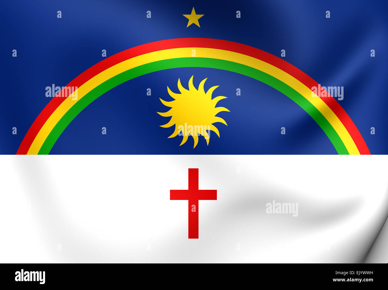 Flag of Pernambuco, Brazil. Close Up Stock Photo - Alamy