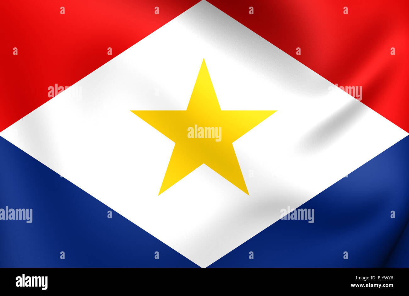 Saba island flag hi-res stock photography and images - Alamy