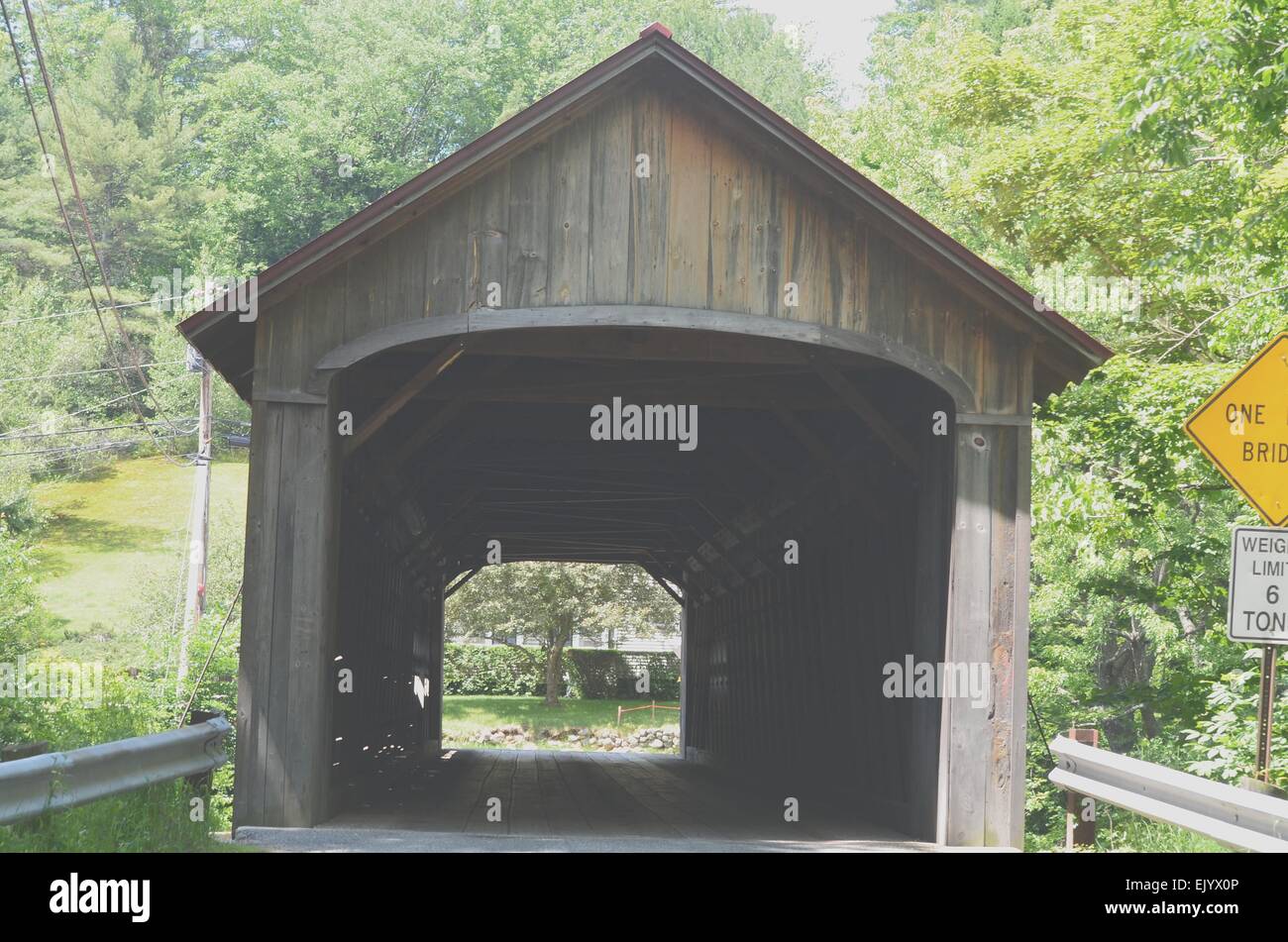 Covered bridge railing hi-res stock photography and images - Alamy