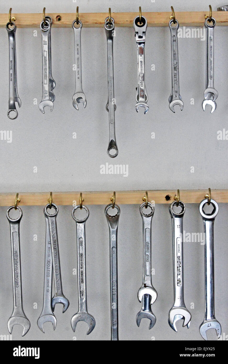 Silver spanners hi-res stock photography and images - Alamy